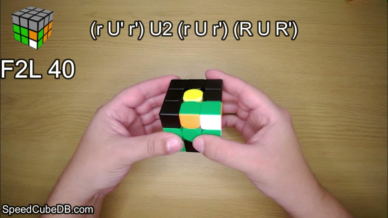 F2L Algorithms, FR Slot - F2L 40 - YouTube