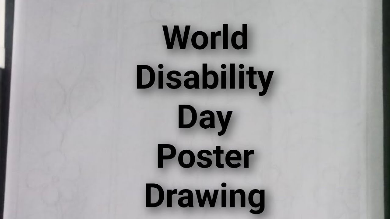 World Disability Day Poster Drawing|World Disability Day Poster ...