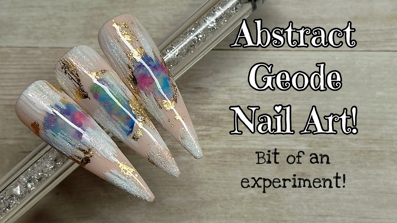 Abstract Geode Nails | Madam Glam | Nail Sugar - YouTube