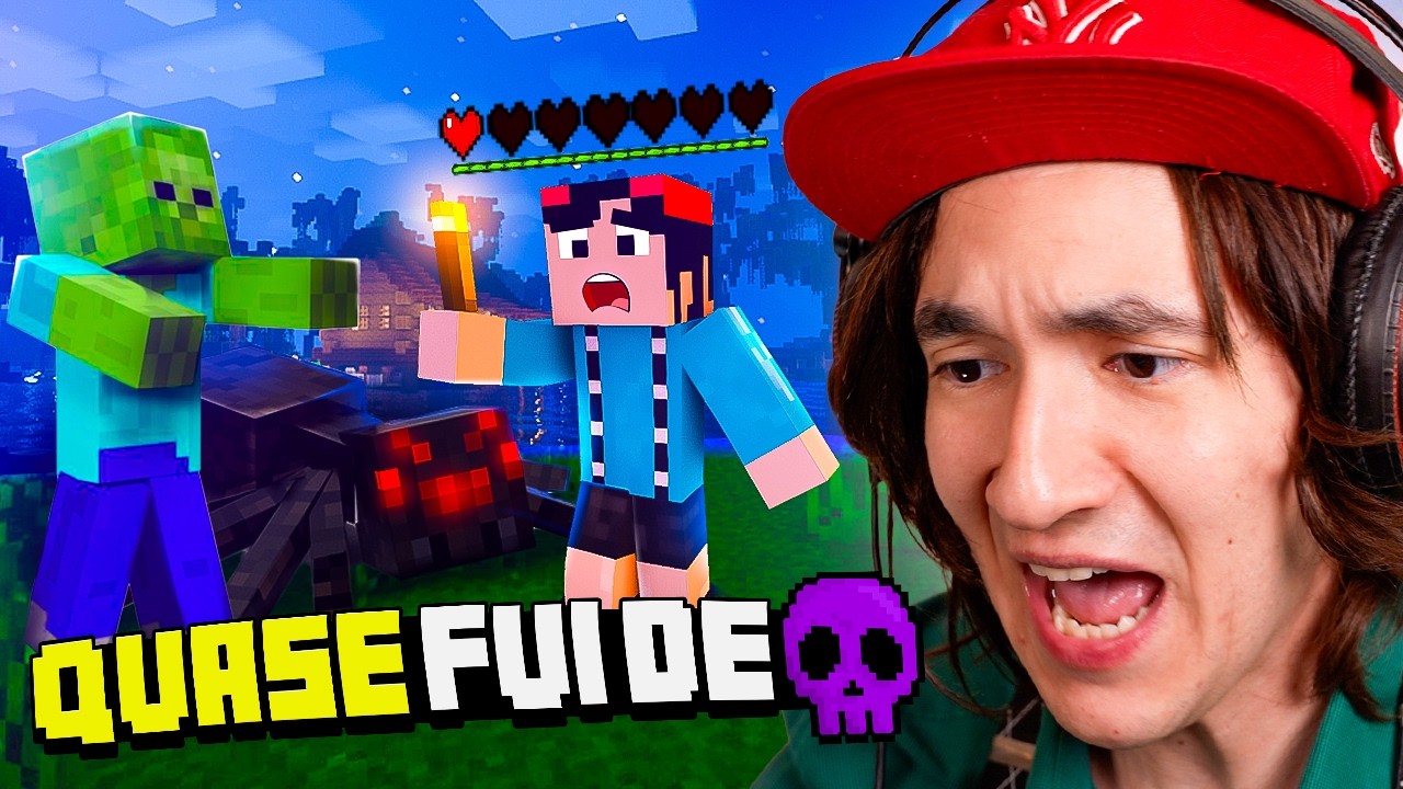 SOBREVIVENDO UMA NOITE NO MINECRAFT (NANDO CONSEGUIU?) - YouTube