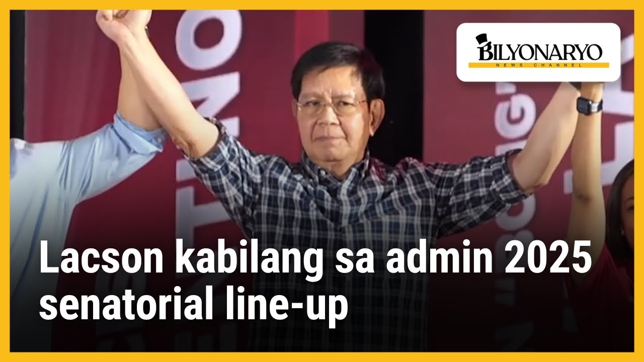 Lacson kabilang sa admin 2025 senatorial line-up | Agenda - YouTube