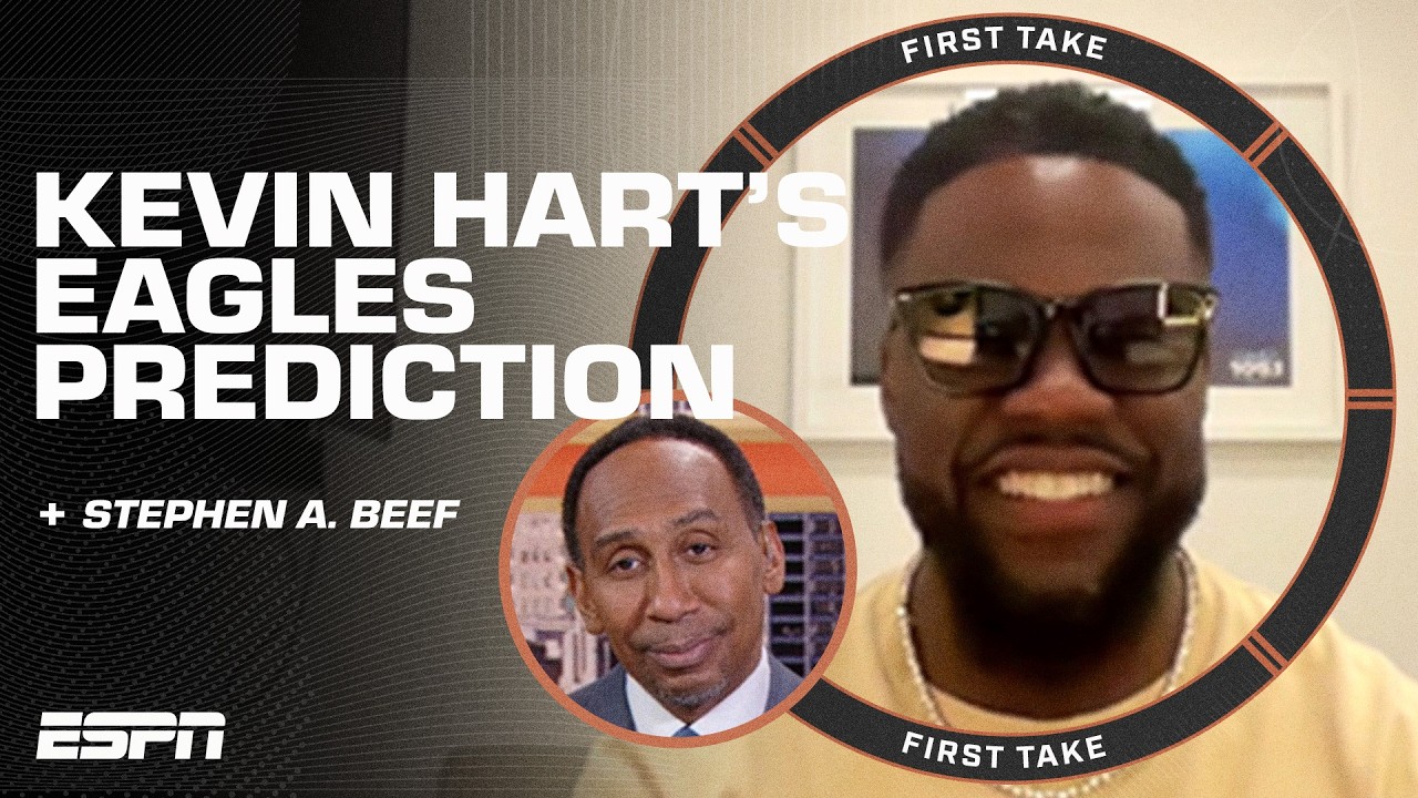 FLY EAGLES FLY 🦅 Kevin Hart's Super Bowl prediction for Philly & beef ...