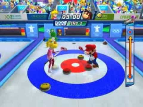 Mario & Sonic At The Olympic Winter Games ~ Curling - YouTube