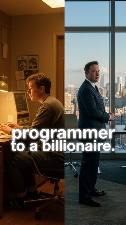 Rise of Elon Musk From Programmer to Billionaire #elonmusk #viralshort ...