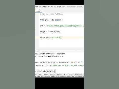 Generate QR code for your website using Python #python #viral - YouTube