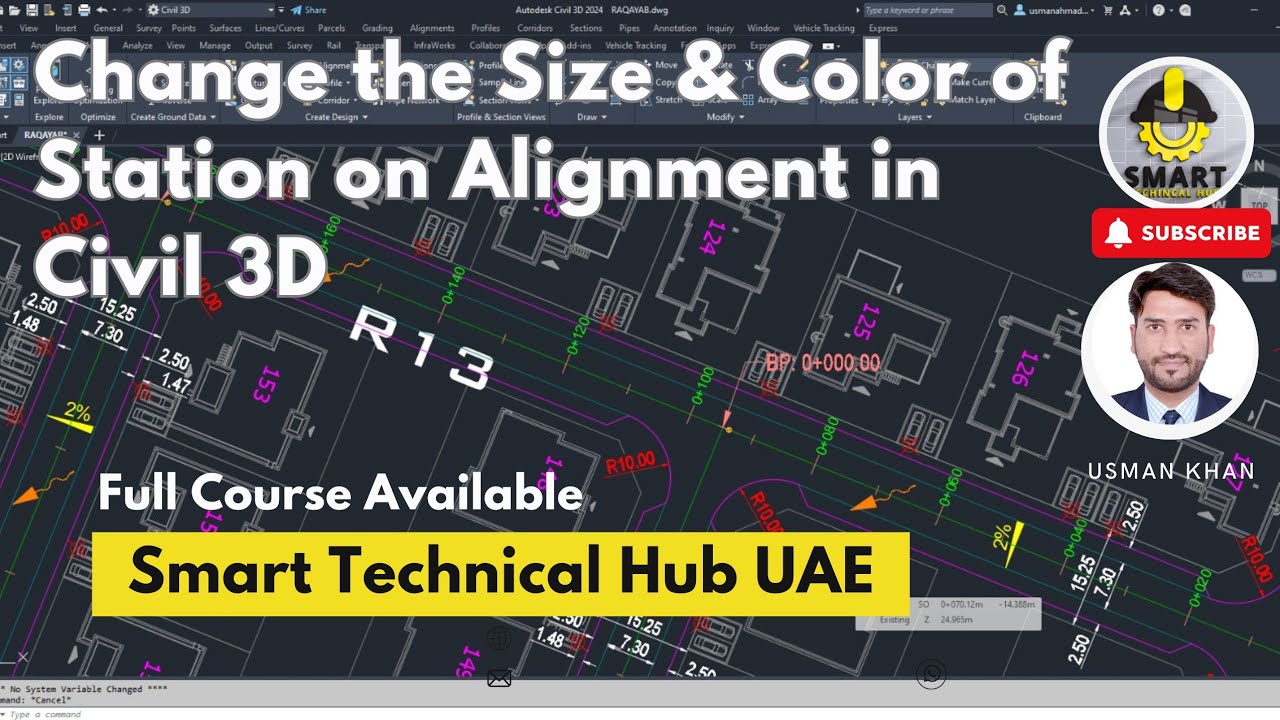 How to Change the Size & Color of Stations on Alignment in Civil 3D ...
