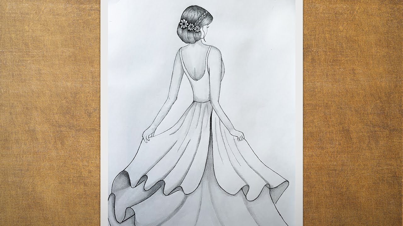 How To Draw Girl backside| Step-By-Step Guide | Very Easy | Drawing ...