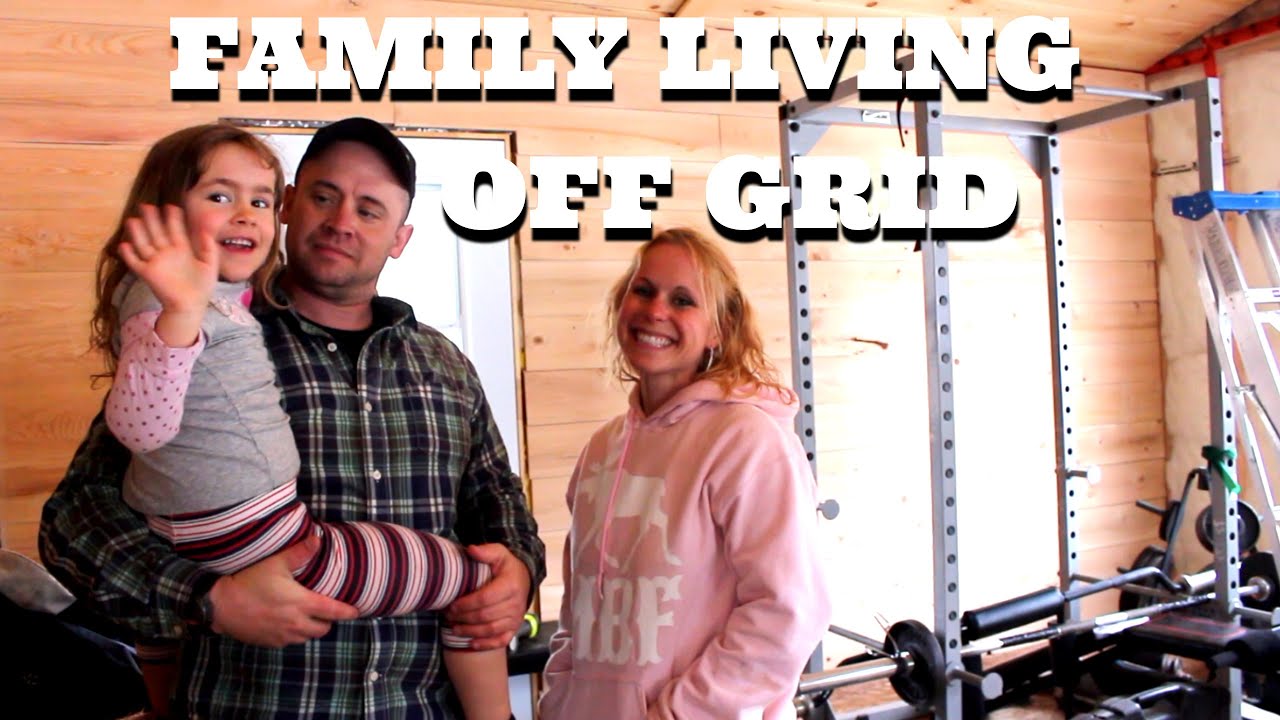 Family Living Off The Grid Building Their Own Home | Interior Walls ...