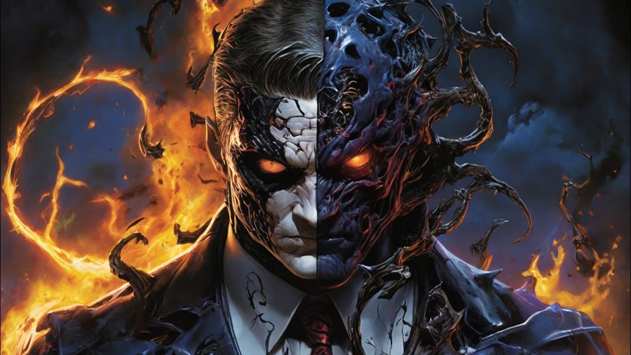 Two-Face Symbiote Hybrid: Duality Unleashed - Artistic Showcase - YouTube