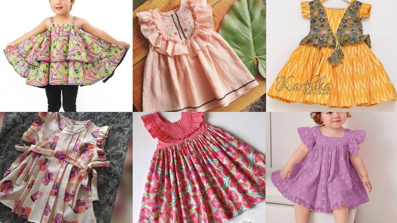 Frock ke design / Baby frock design / Bacchon ke kapdon ke design - YouTube