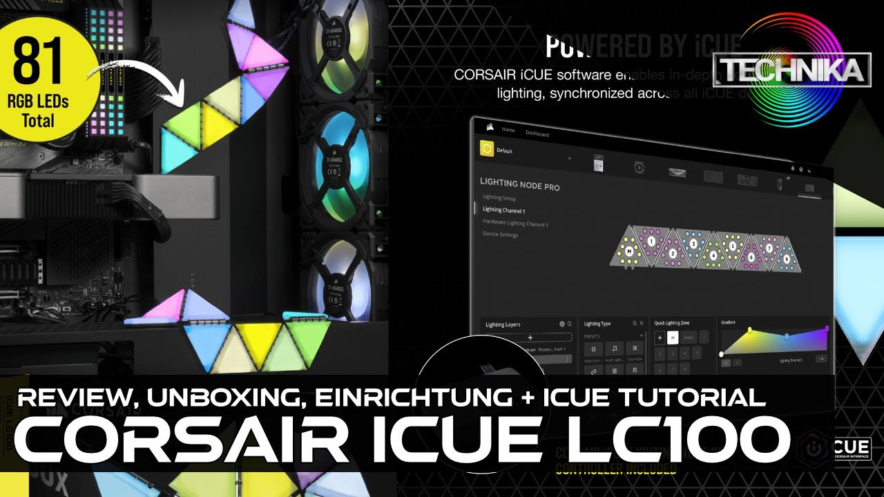 Corsair iCue LC100 - Unboxing, Review, Einrichtung inkl iCue Tutorial ...