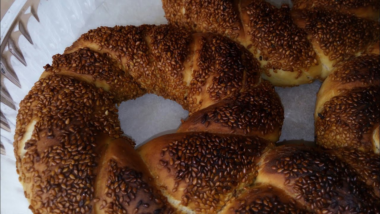 Çıtır gevrek sokak simiti iki malzemeli çok lezzetli / Turkish Bagel ...
