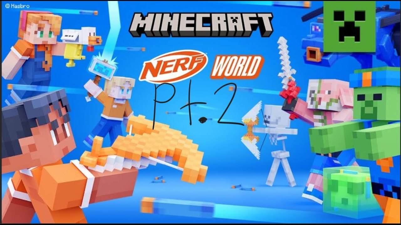 Minecraft Nerf World pt 2! - YouTube