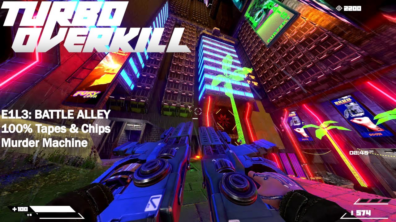 Turbo Overkill - E1L3: Battle Alley (Murder Machine, 100% Tapes/Chips ...
