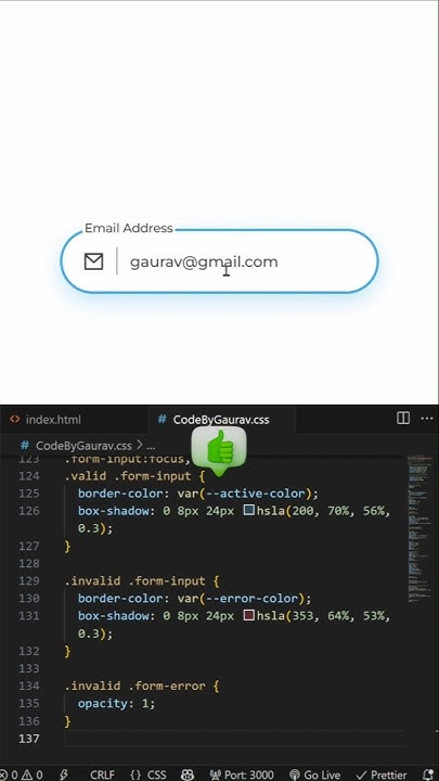 Validate Email Input With Html Css And Javascript Webdevelopment