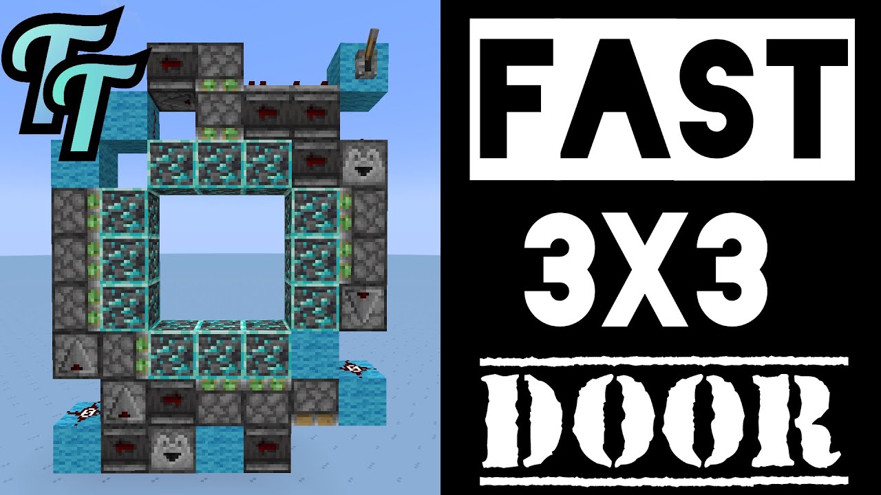 ️ How to Make FAST 3X3 Piston Door in Minecraft JAVA! (VERY EASY) - YouTube