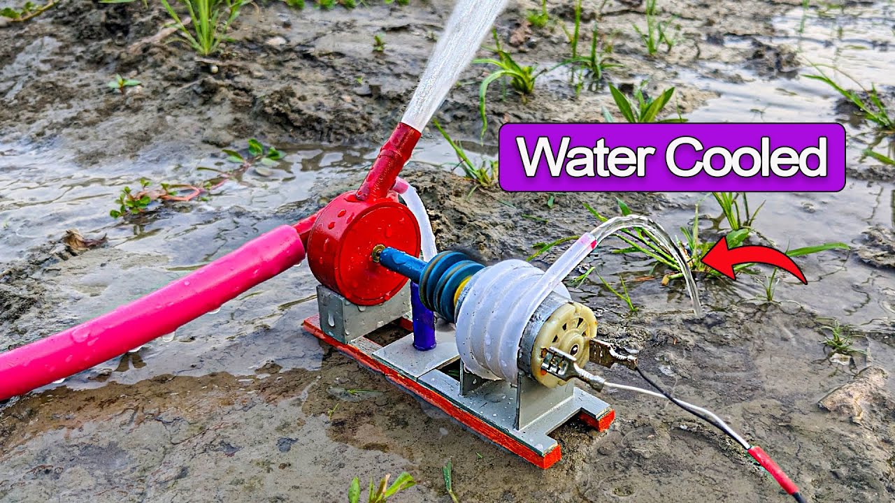 385 Motor Made Water Cooled Mini Water Pump! - YouTube
