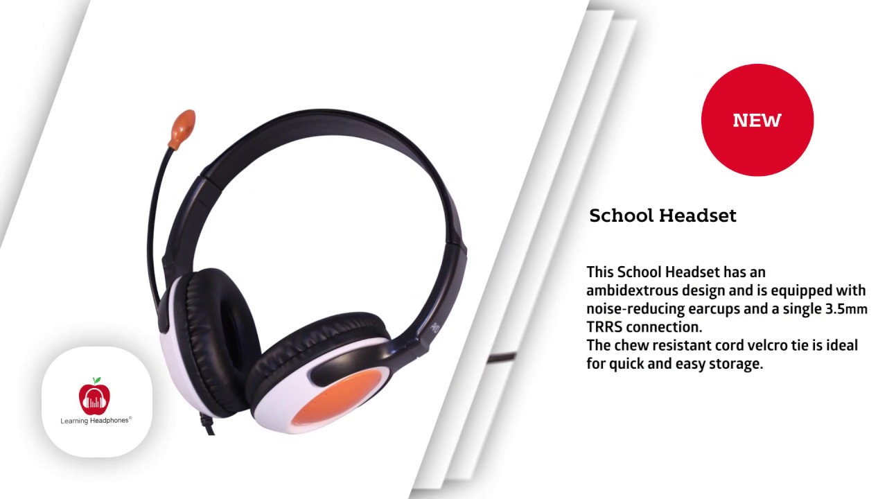 USB School Headset with Mic AE-55 - YouTube