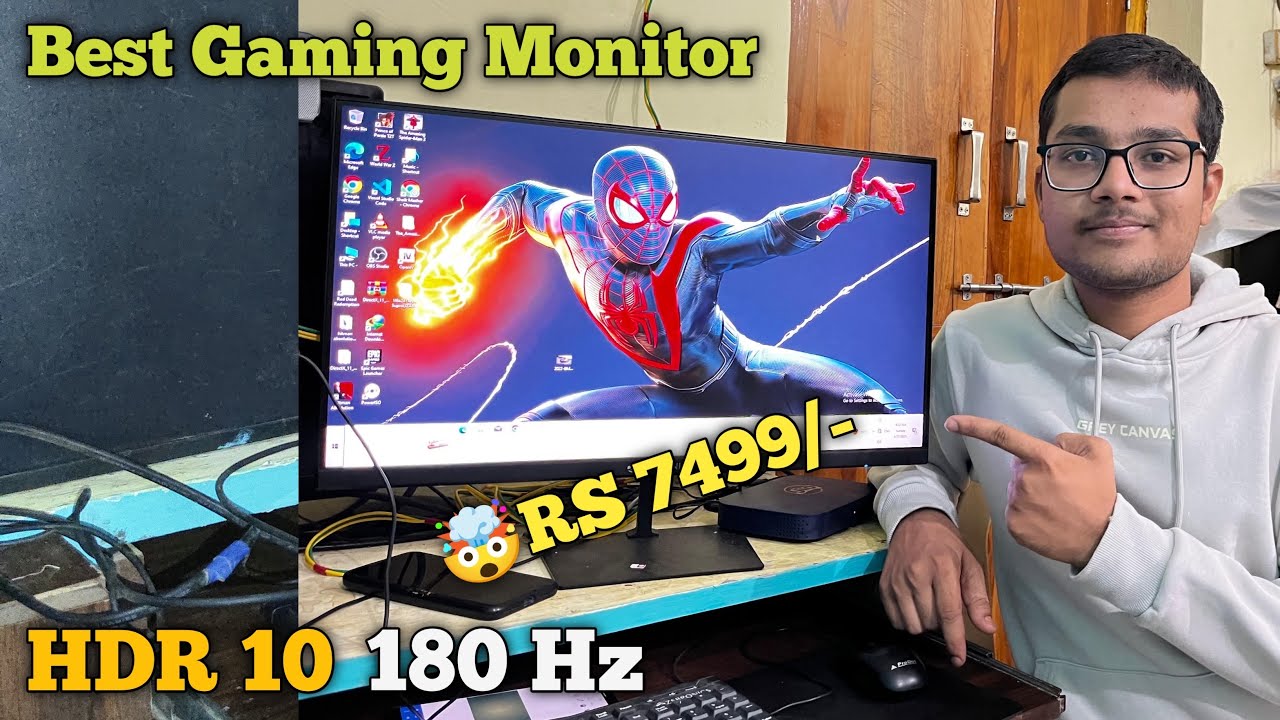 Best Gaming Monitor Under 8000 | 180 Hz Refresh Rate | HDR 10 - YouTube
