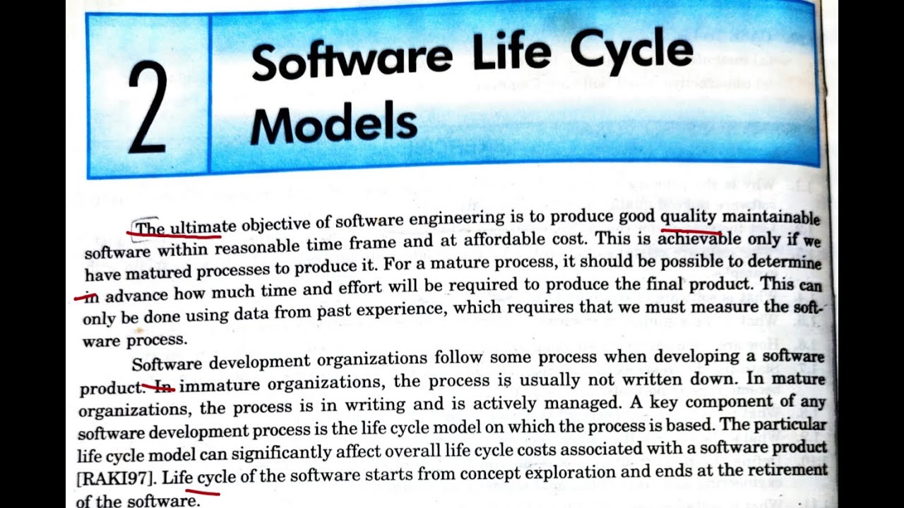 Unit-2 Software Life Cycle Models By K.K Aggarwal & Yogesh Singh - YouTube