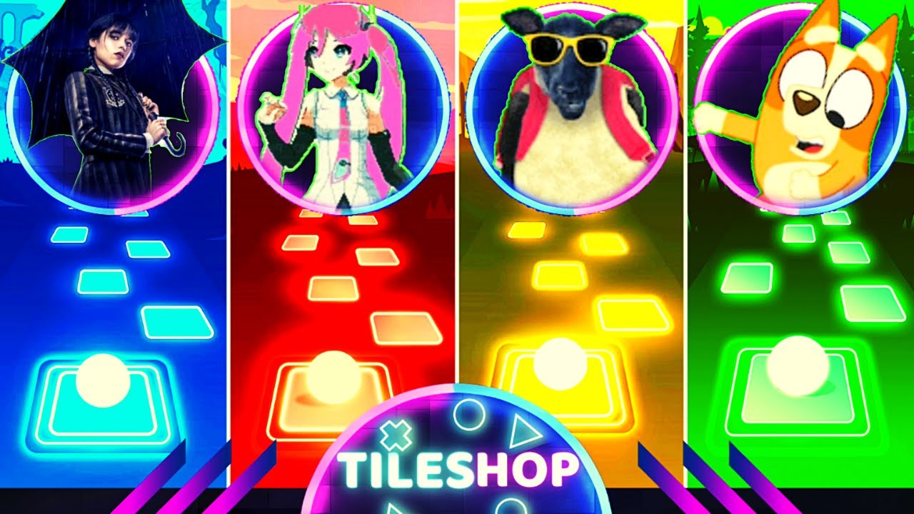 Wednesday Addams Vs Anime Vs Fanny animals Vs Bluey | TilesHop ...