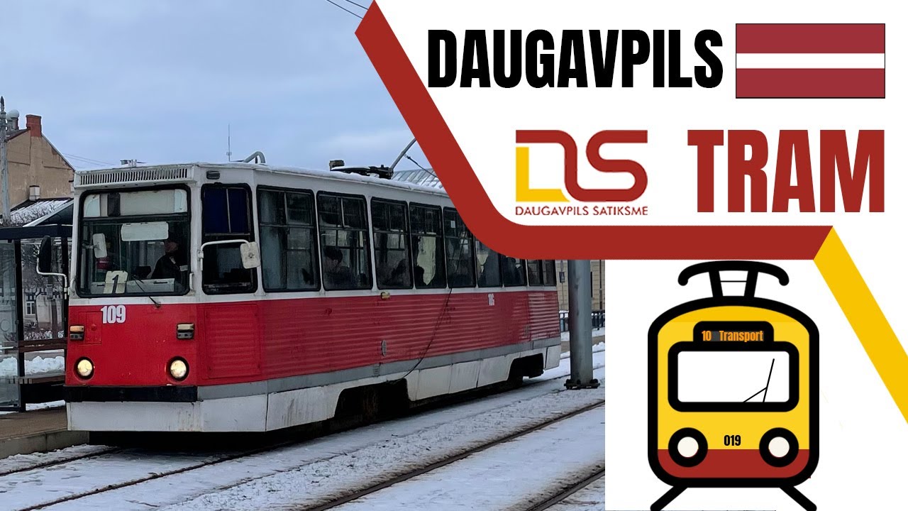 Trams work in small cities too! | Daugavpils Tram 🇱🇻🚋 (Daugavpils ...