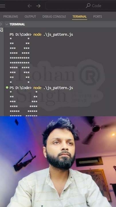 Javascript Butterfly Pattern Javascript Tutorial Shorts Coderohan
