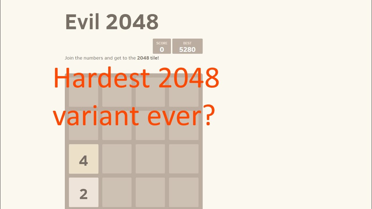 The hardest 2048 variant ever! - YouTube