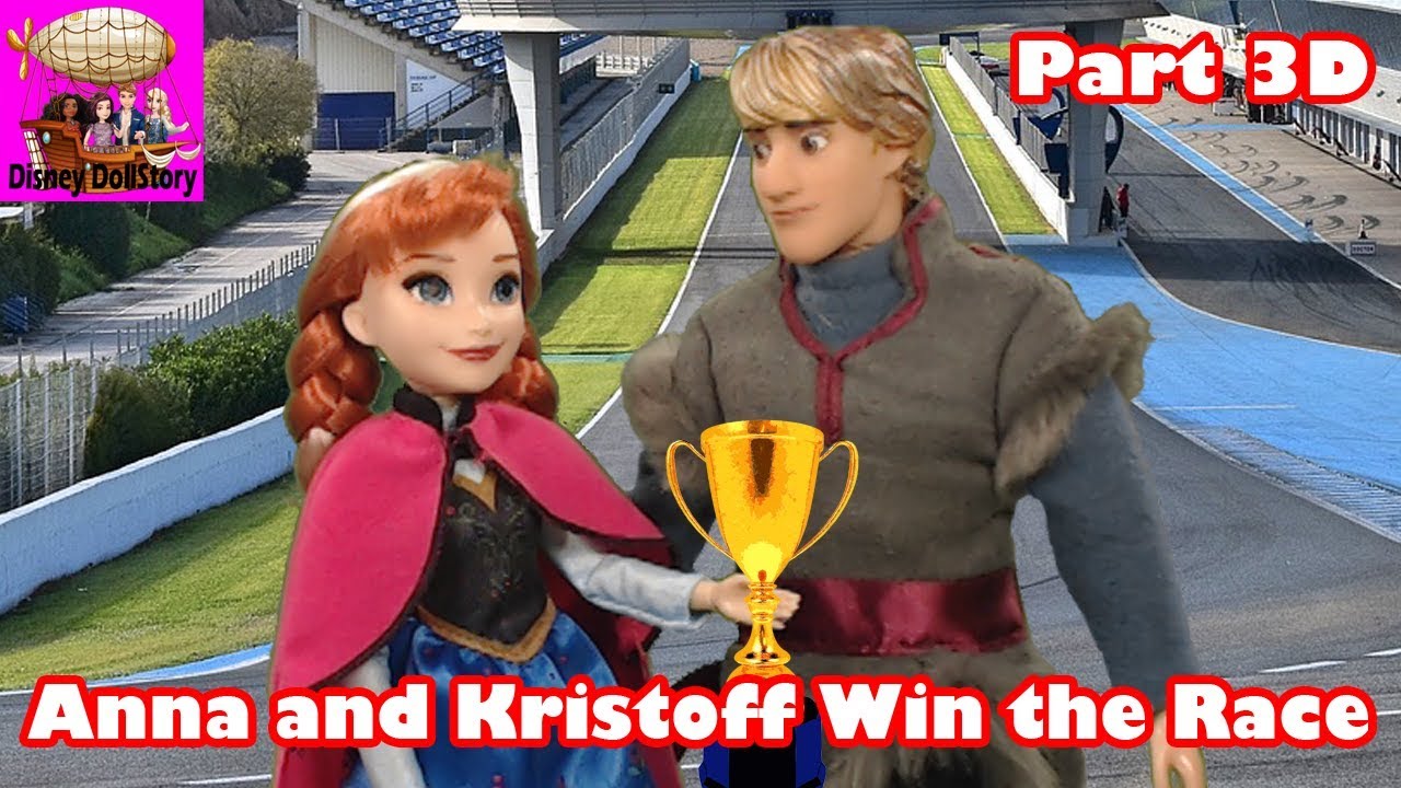 Anna and Kristoff Win the Race - Part 3D - Descendants Race Choose Your ...