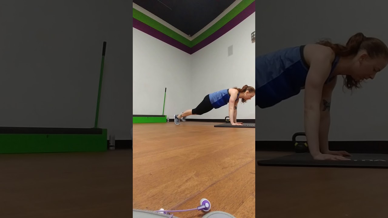 High Plank Lateral Toe Taps - YouTube