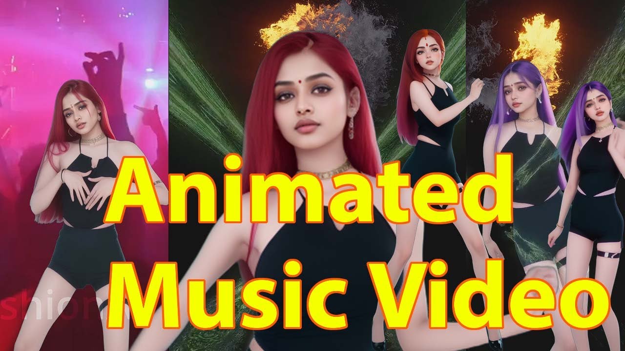 Animated Dance Music Video on a Stage with effects - YouTube