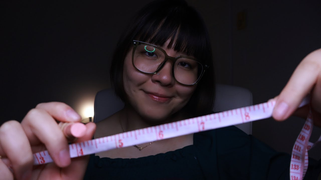 🎶 ASMR For Visual&Sounds: Face Measuring, Marking, Personal Attention ...