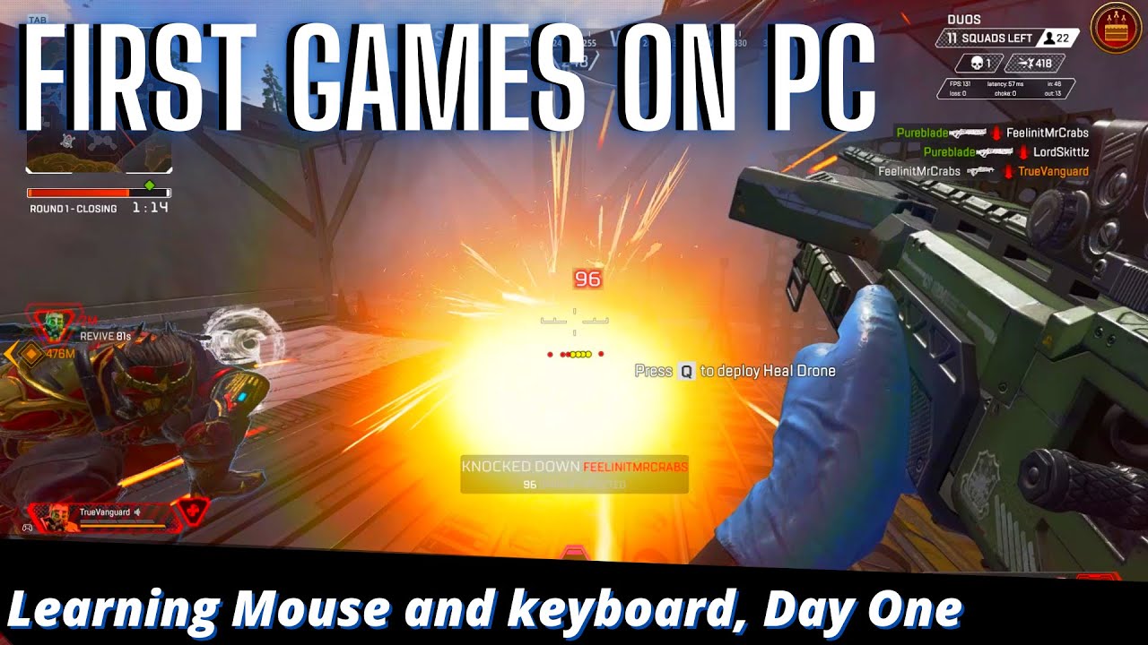 First Game on Mouse and Keyboard - YouTube