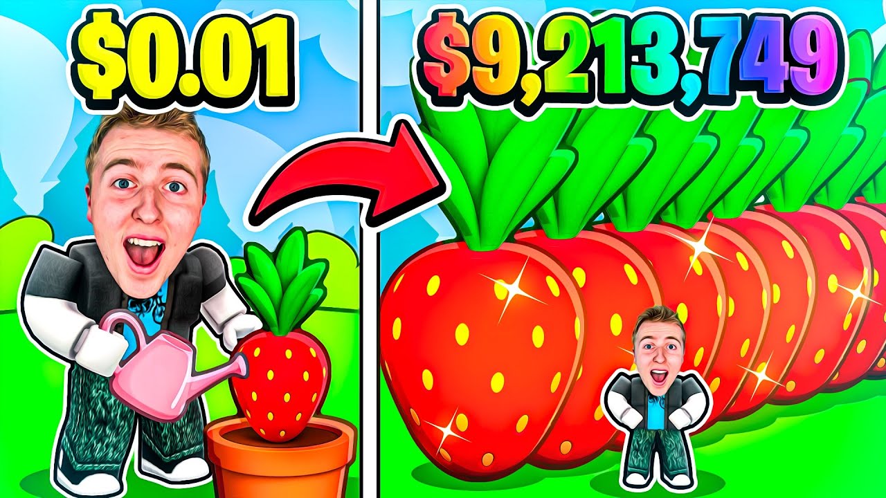 $0 to $9,000,000 In Roblox Grow A Garden! - YouTube