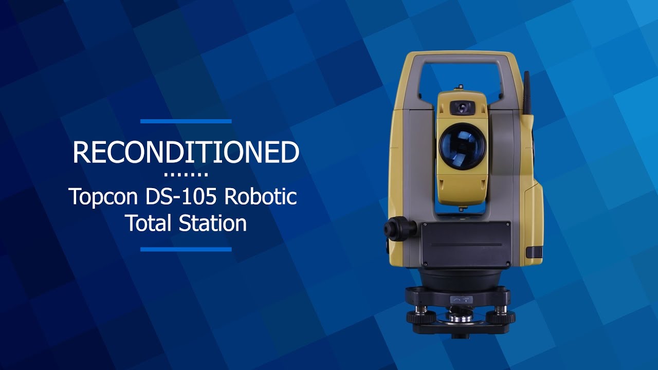 Topcon DS-105 Robotic Total Station - Reconditioned - YouTube