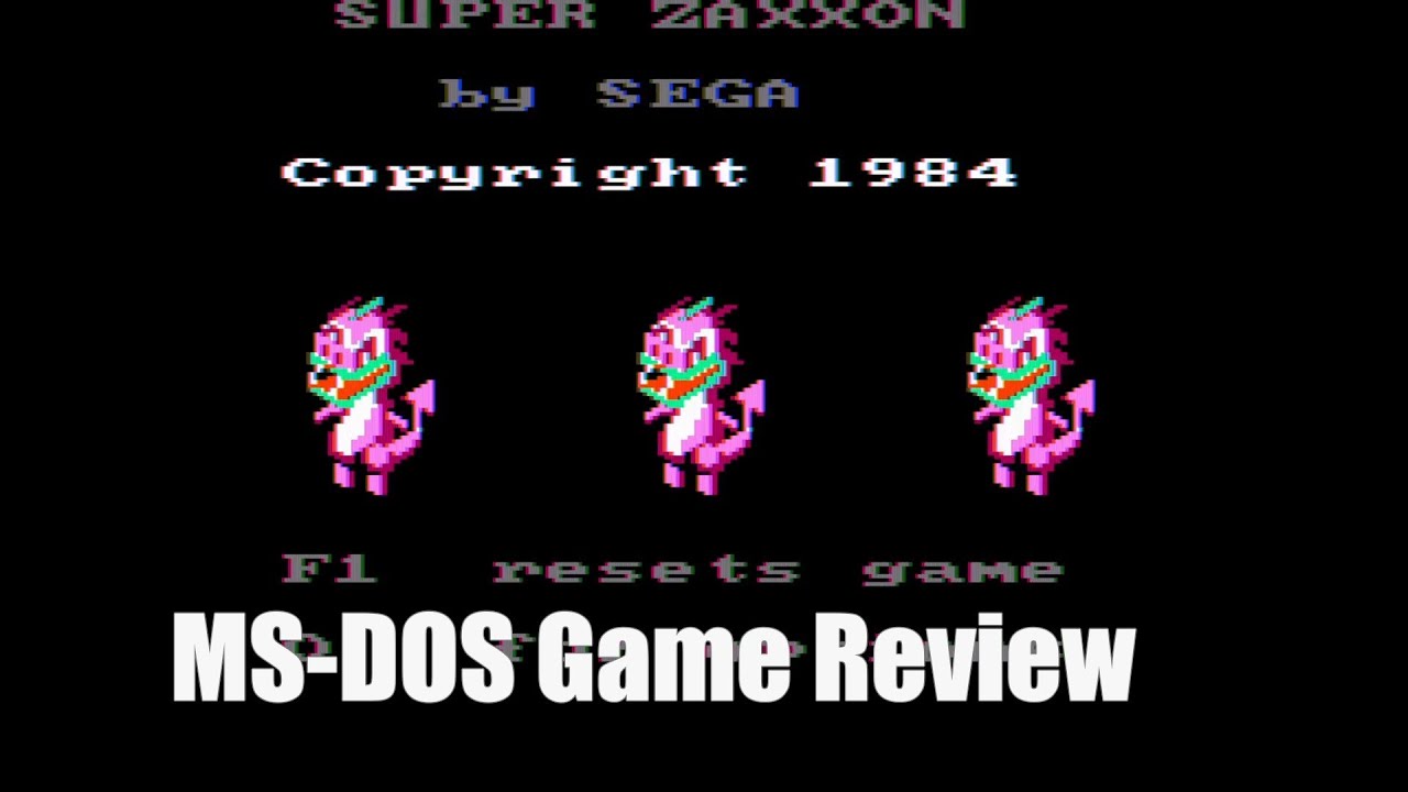 Super Zaxxon -1984 - MS-DOS Game Review - YouTube