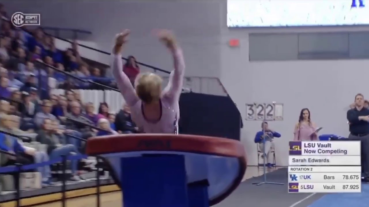 Sarah Edwards Vault LSU @ Kentucky 2019 9.775 - YouTube