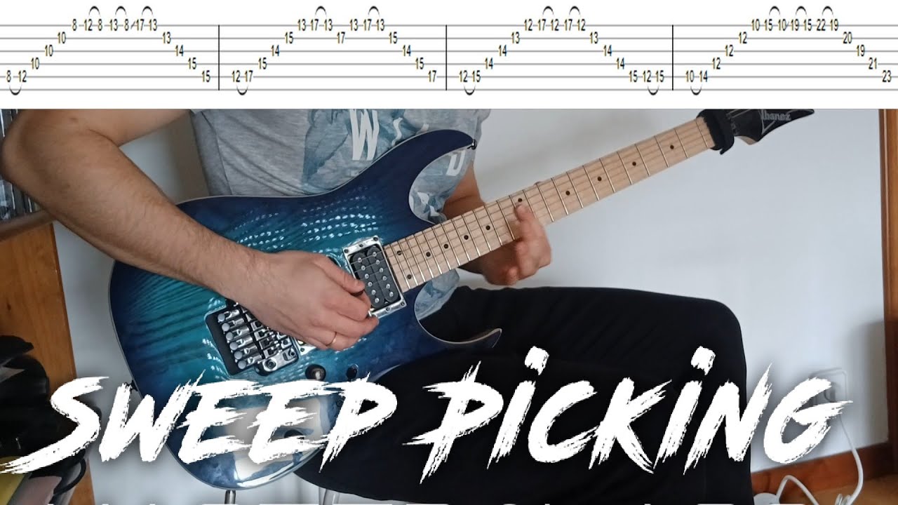 SWEEP PICKING EXERCISE 13 (TAB) - YouTube
