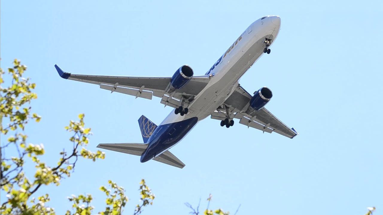 Atlas Air 767-300ER lands at BWI - YouTube