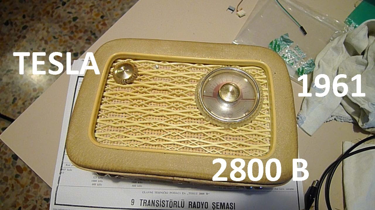 RADIO A TRANSISTOR TESLA 2800B RIPARAZIONE , SOLO MULTIMETRO E ...