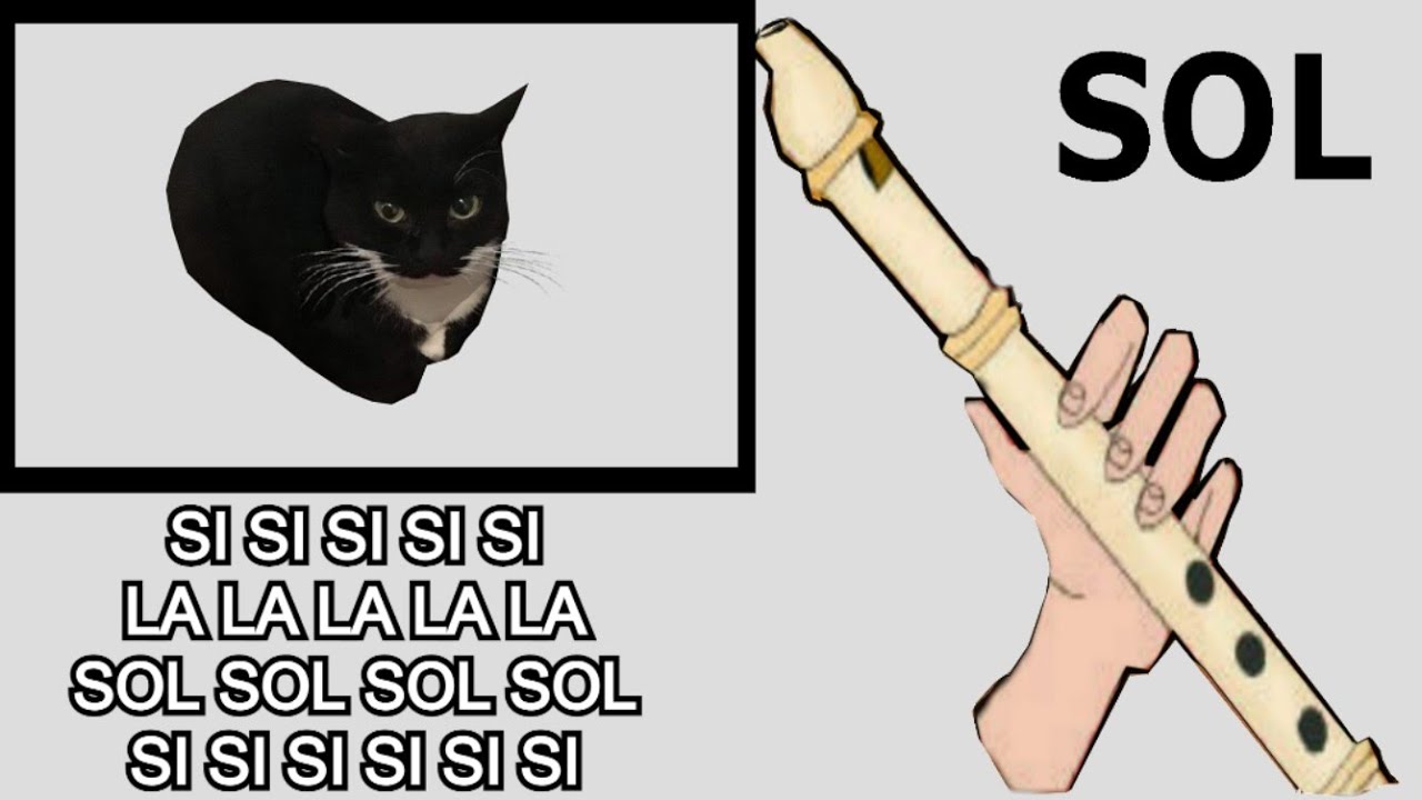 Maxwell the cat theme, flauta dulce fácil, tutorial con animación, easy ...