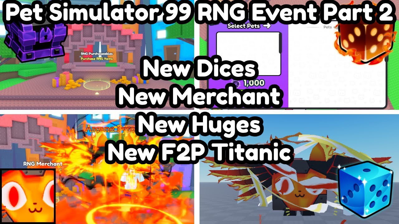LIVE🔴| Pet Simulator 99 RNG Event Part 2 🎲 (Pet RNG) Huge pet giveaway ...