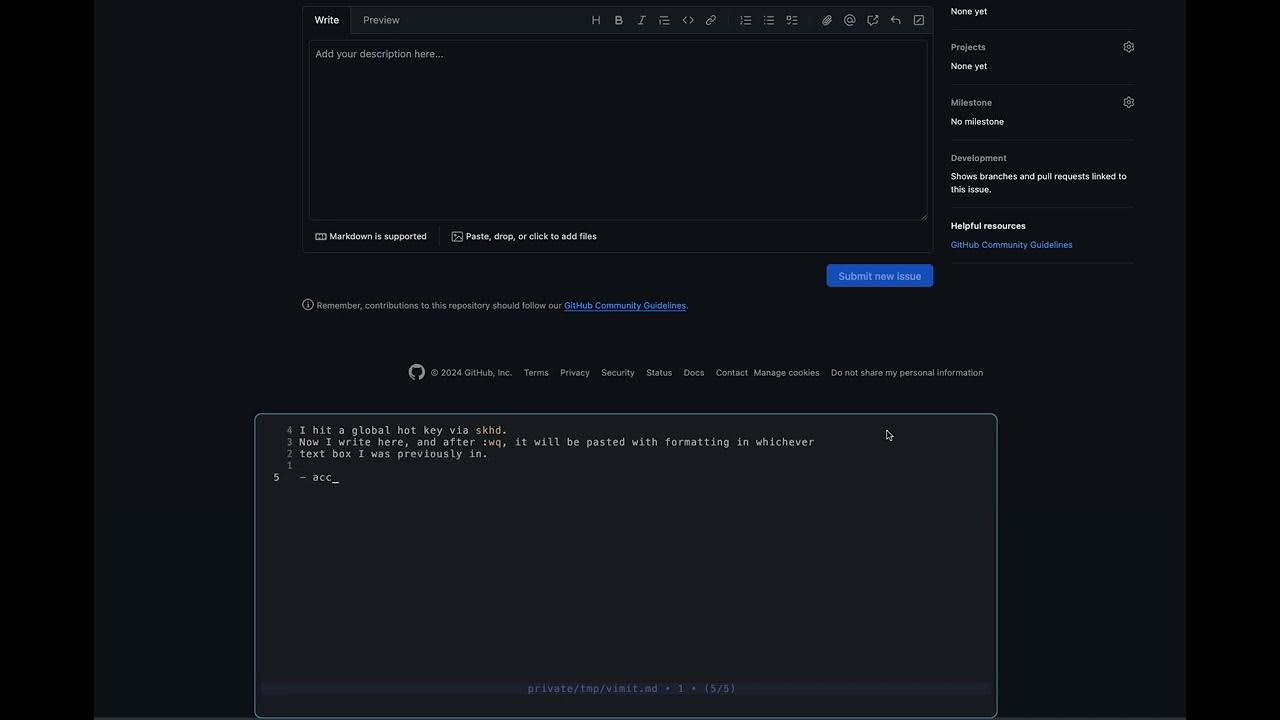 vimit - write in neovim everywhere and anywhere - YouTube