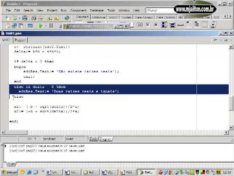 Programação Delphi - Básico + Intermediário - Aula 03: Exercícios de ...