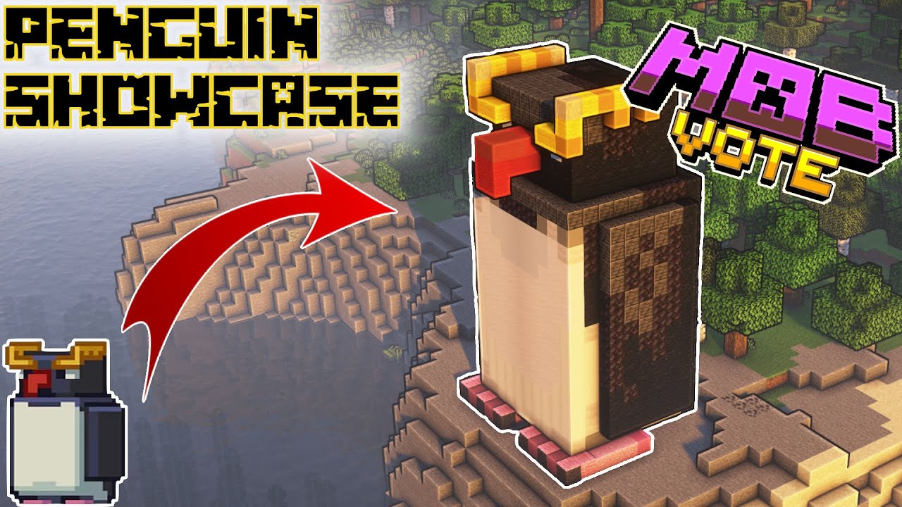 The PENGUIN! - Showcase and build - Minecraft Mob Vote 2023 - YouTube
