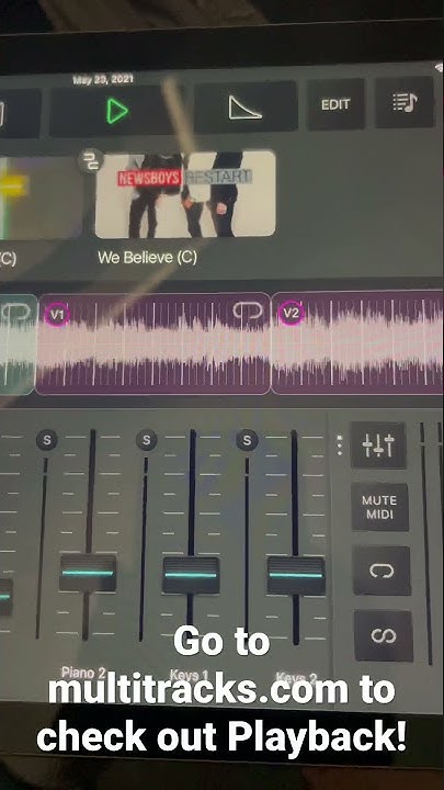 Loading a set in Multitracks Playback app. - YouTube