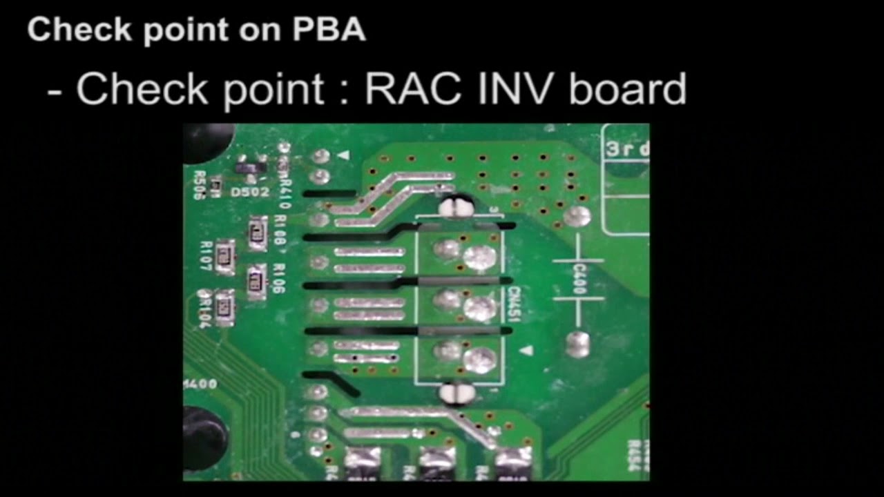Troubleshoot INV PBA ( Placa Inverter ) Diagnostico con tester - YouTube