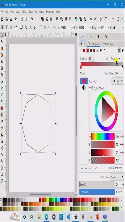Inkscape tutorials / tiled clone #shorts - YouTube