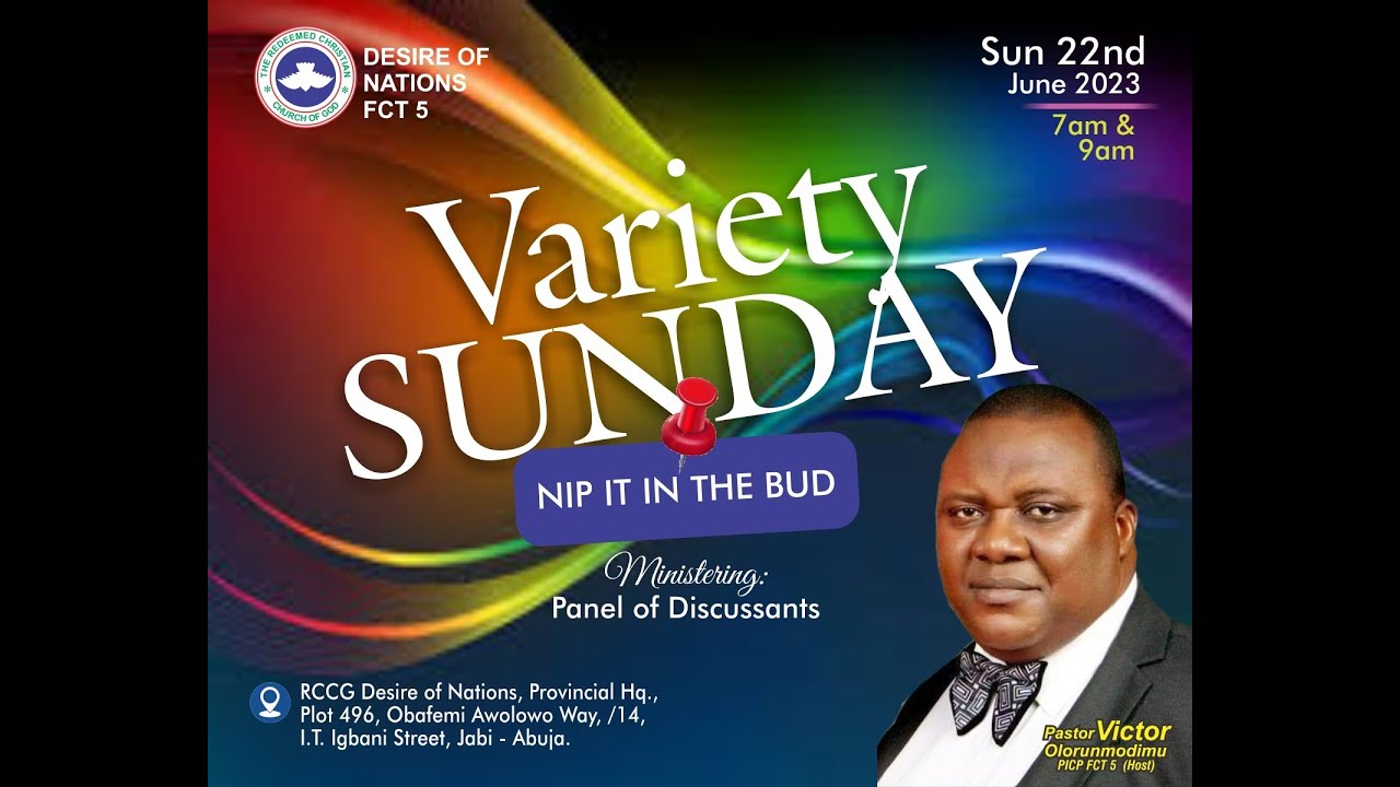 SUNDAY 1ST SERVICE // VARIETY SUNDAY // MY SET TIME Part 2 || 23/06 ...