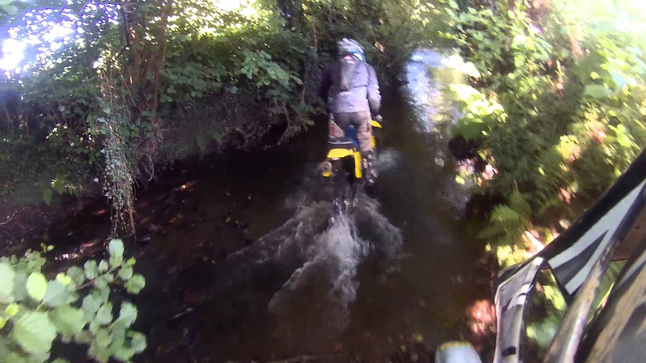 Fording the Berthin Brook at Glascoed in Monmouthshire - YouTube
